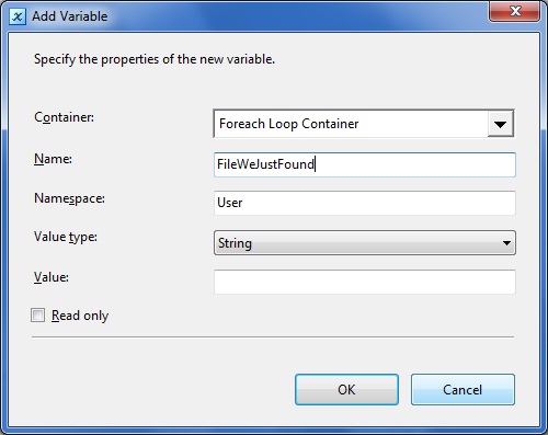 Sql Server Integration Servicesssis Looping Over Files With The Foreach Loop Container