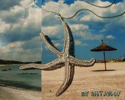 artjokey bijoux box: medalion handmade "Happy StarFish - comanda speciala