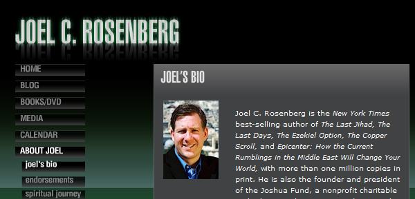 Grammy Blick's Bible Reading: Joel C. Rosenberg