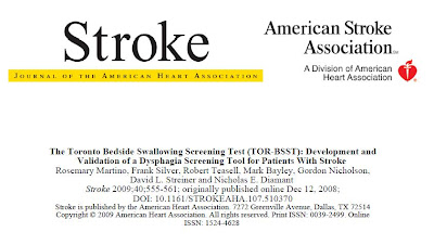 リハビリテーション科医のメモリーノート: Toronto Bedside Swallowing Screening Test (TOR ...