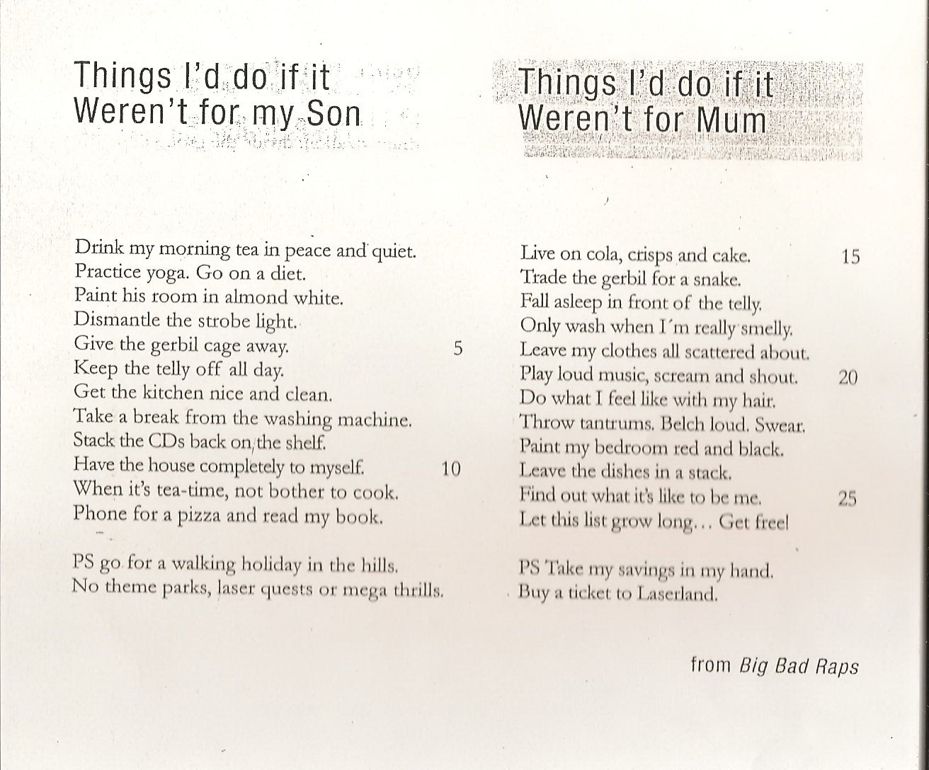 JVG Lab 4A: Poems by Tony Mitton