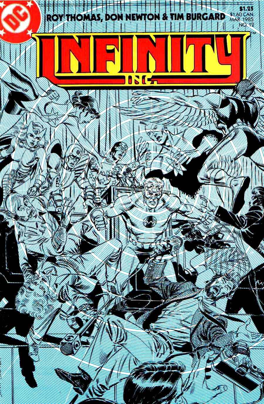 Infinity Inc #12 - Don Newton art - Pencil Ink