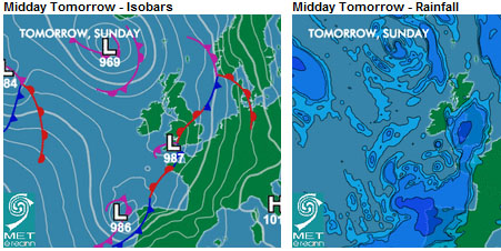 The weather forecast for the race on Sunday looks pretty good. As you ...