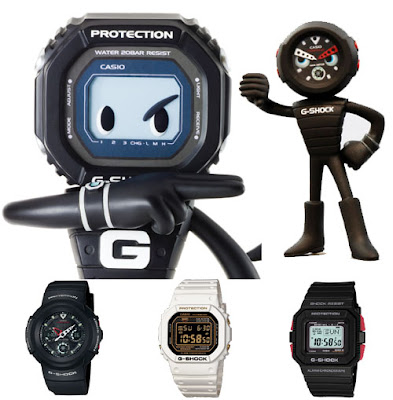 district81clothing.com: Casio robo-watch characters hail G-Shock 25th ...