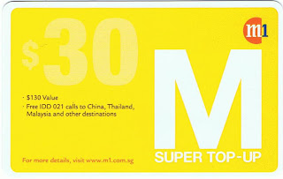 JLC Phone Cards: M1 Super TOPUP CARD $30