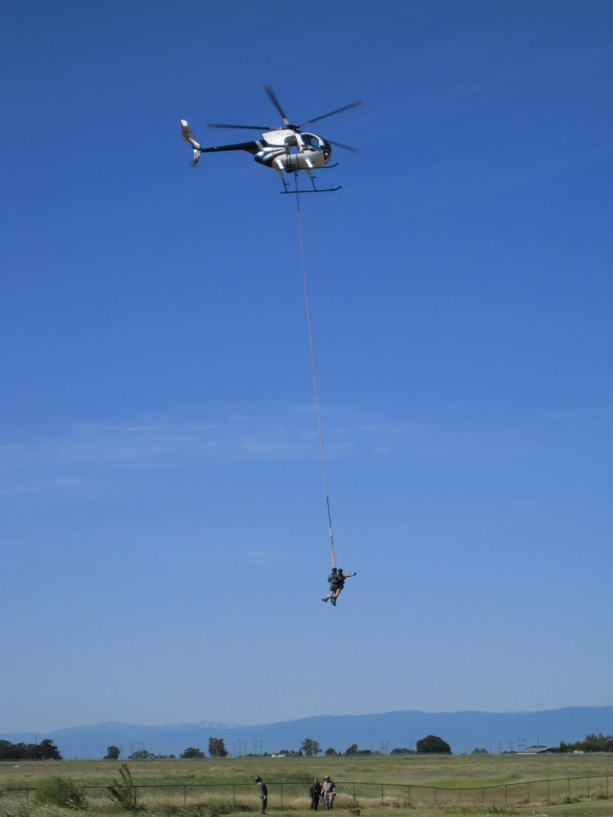 The Traveling Backpackers II: Hanging below a helicopter