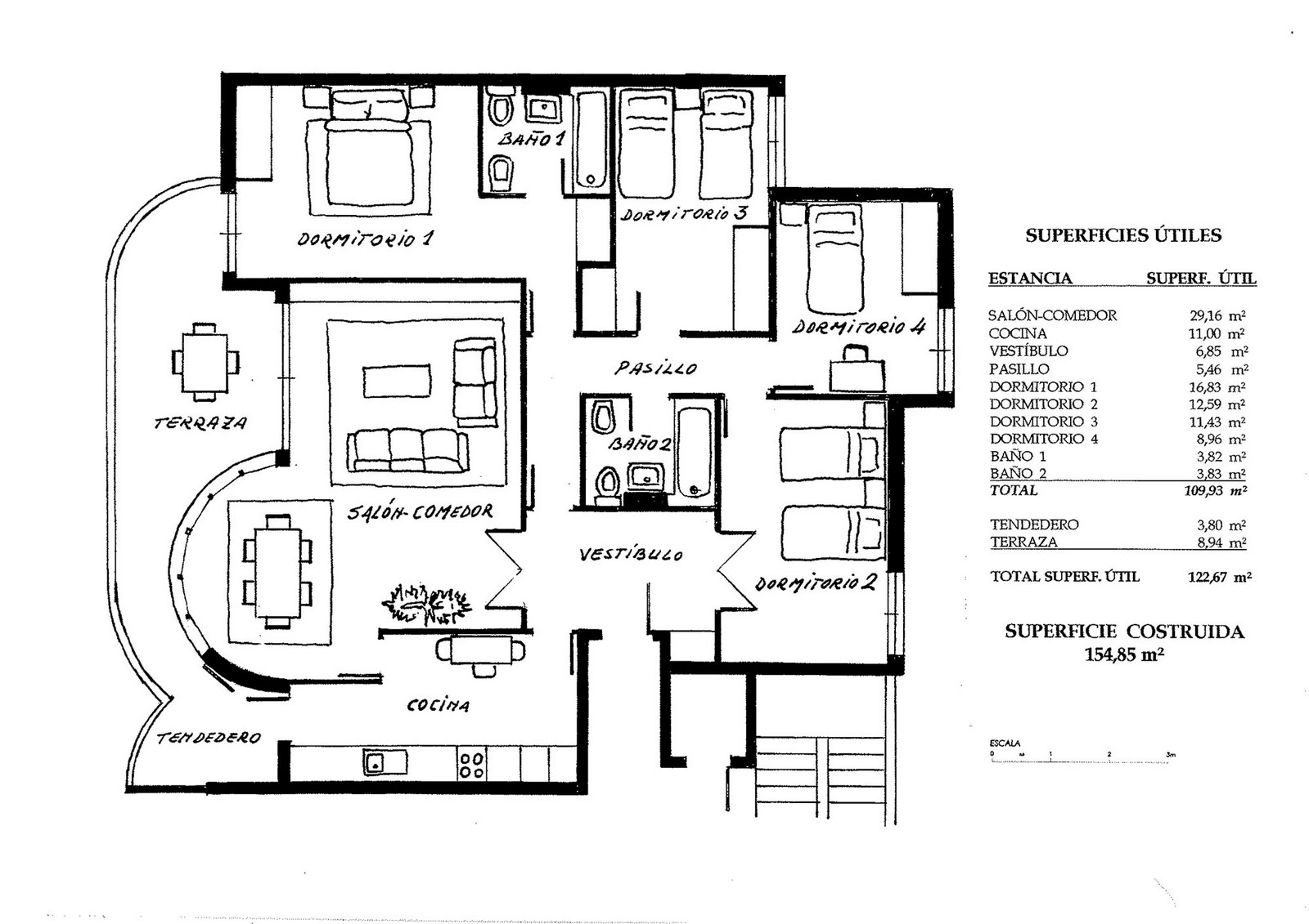 Vendo piso en Pinto: Plano del piso