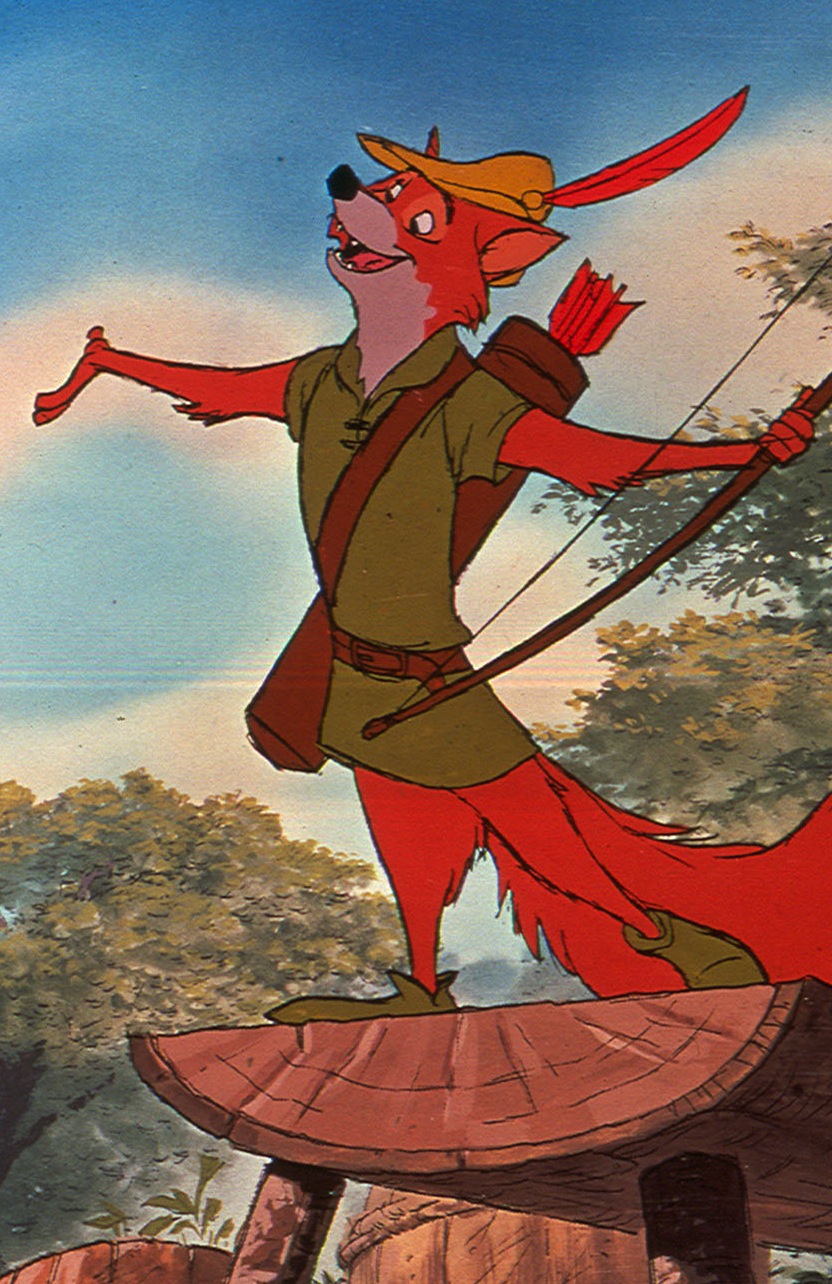 cheese on rye: Robin Hood & Little John walking through the forest