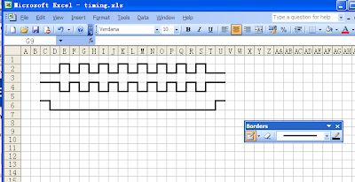 Eyoka Since 2001: Use Excel Borders to Draw Timing Diagram