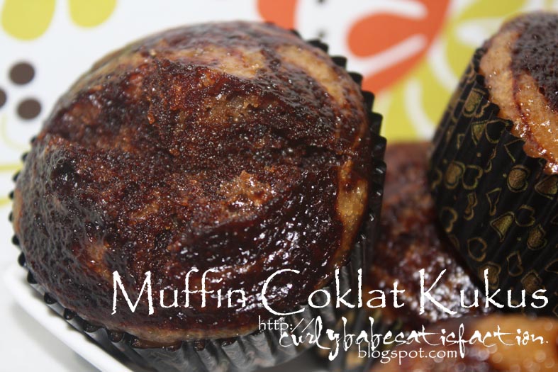 Curlybabe's Satisfaction: Muffin Coklat Kukus- Steam Chocolate Muffins