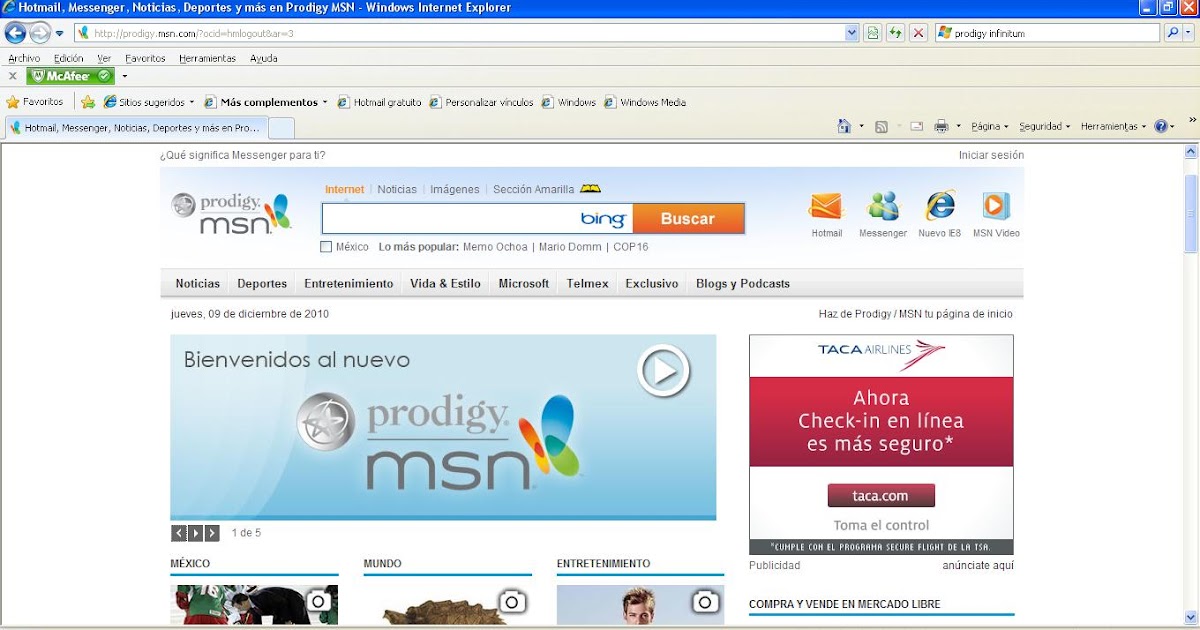 Gadgets y Tecnologia: Nuevo Aspecto de Prodigy MSN