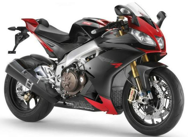 Motorcycle Collector: Red Black Aprilia RSV4 Custom Sportbike Color