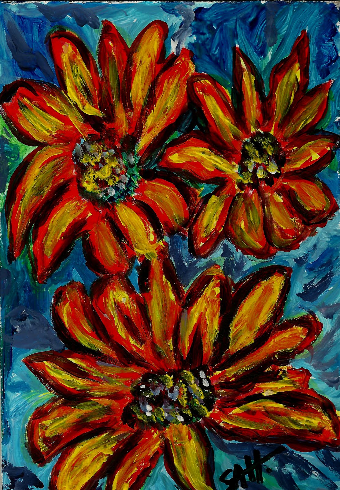 ART AND IMAGES - The Art of Sharon Henson: SUNFLOWERS