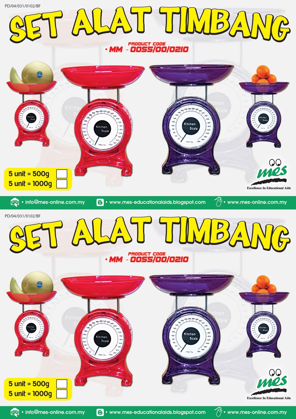 Makmur Educational Supplies Sdn Bhd: SET ALAT TIMBANG