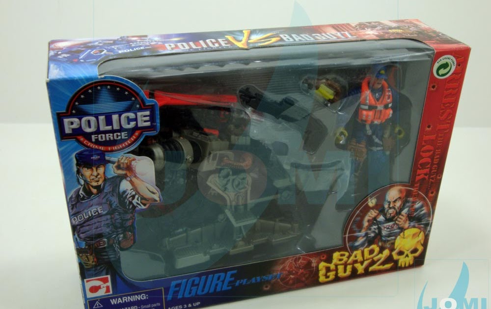 JoMi toys: Police vs Bad Guyz Figure Playset - Net Launcher