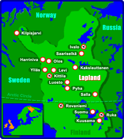 Lapland map | Lapland, Map, Family travel
