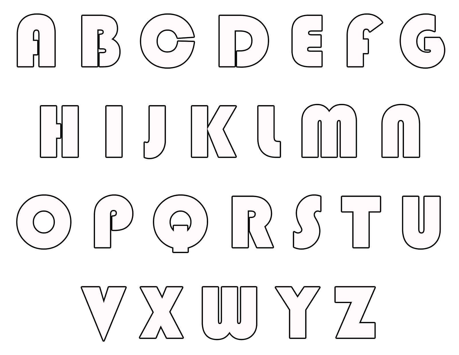 Blogg da Mirian: 4 Moldes do alfabeto completo para você pintar o nome ...