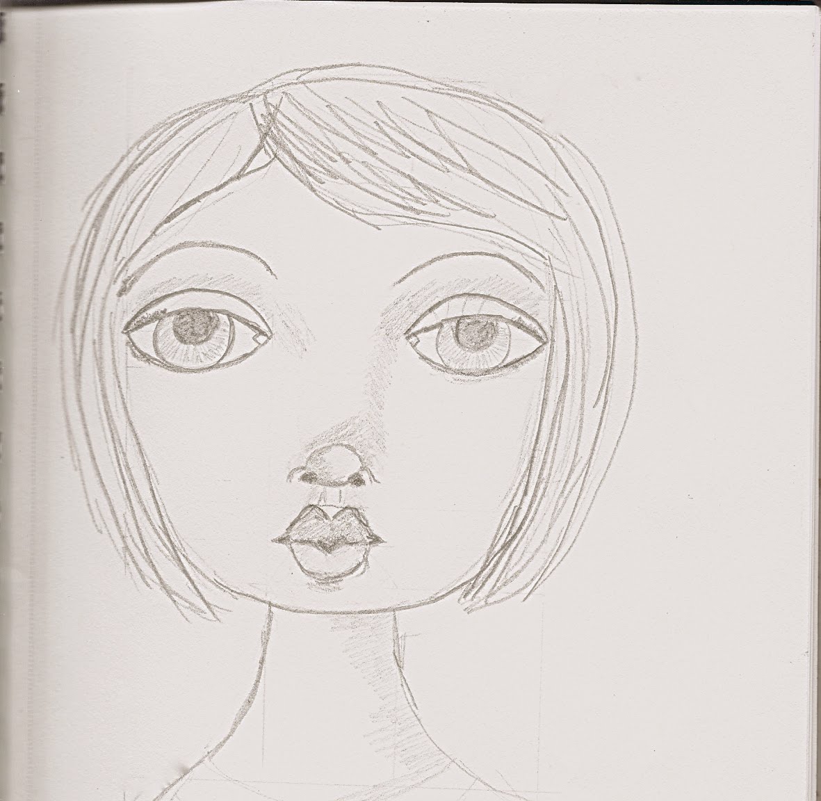 Artsy Butterfly: First Suzi Face Sketches!