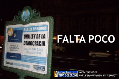 CORRIENTE DELERONI: FALTA POCO