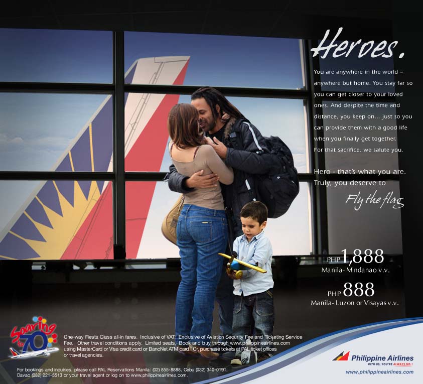add the ad man out: Philippine Airlines promo ads add the ad man out: Philippine Airlines promo ads