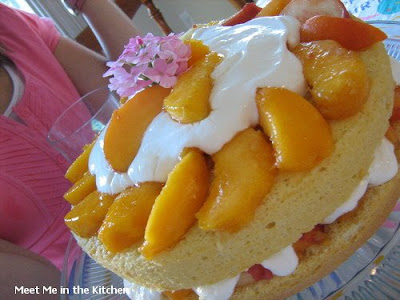 Meet Me in the Kitchen: Peaches and Cream Chiffon Cake