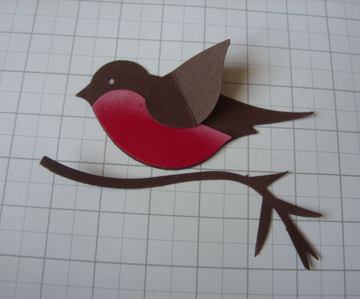 cornwall crafty stamper tutorials: Bird punch robin ( 2 step bird punch )
