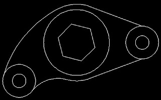 Kursus AutoCAD: Lukisan 2 - Rocker Arm