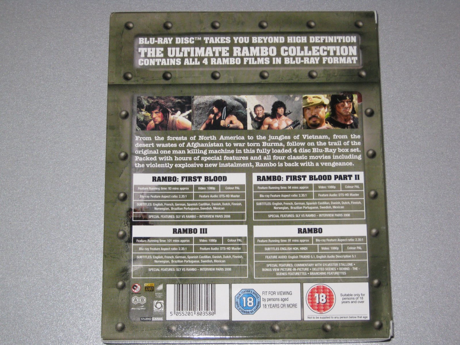 Rafael F.'s DVD/BD Collection: Ultimate Rambo Collection [Blu-ray]