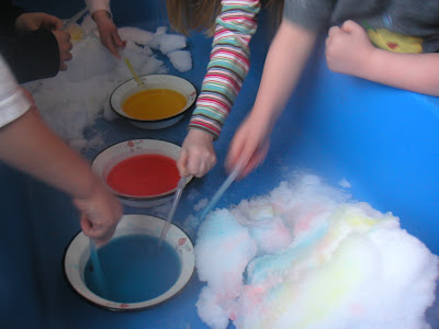 Preschool - What fun we have!: Colored Snow