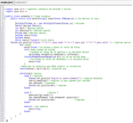 ESTRUCTURA DE DATOS: . . ** .. EJEMPLOS DE PILAS