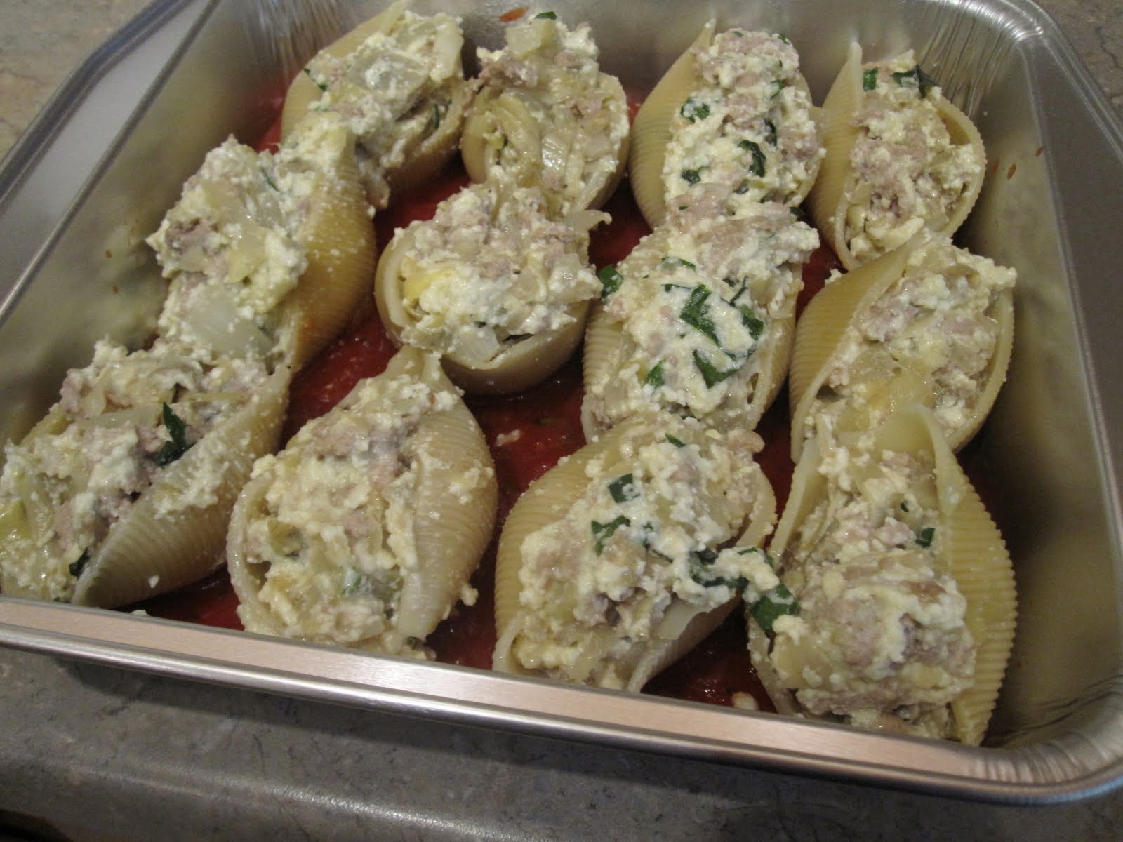 Spice and Sass: Stuffed Shells, Giada Style*