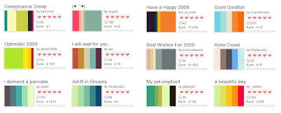 Melonic Maniac: 2009 colour palettes predicted