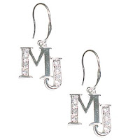 Michael Jackson Jewelry: Michael Jackson Initial Letter Dangle Silver ...