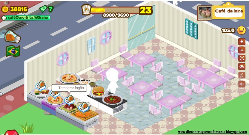 Dicas e Truques Café Mania: Como gerar XP no Café Mania?!