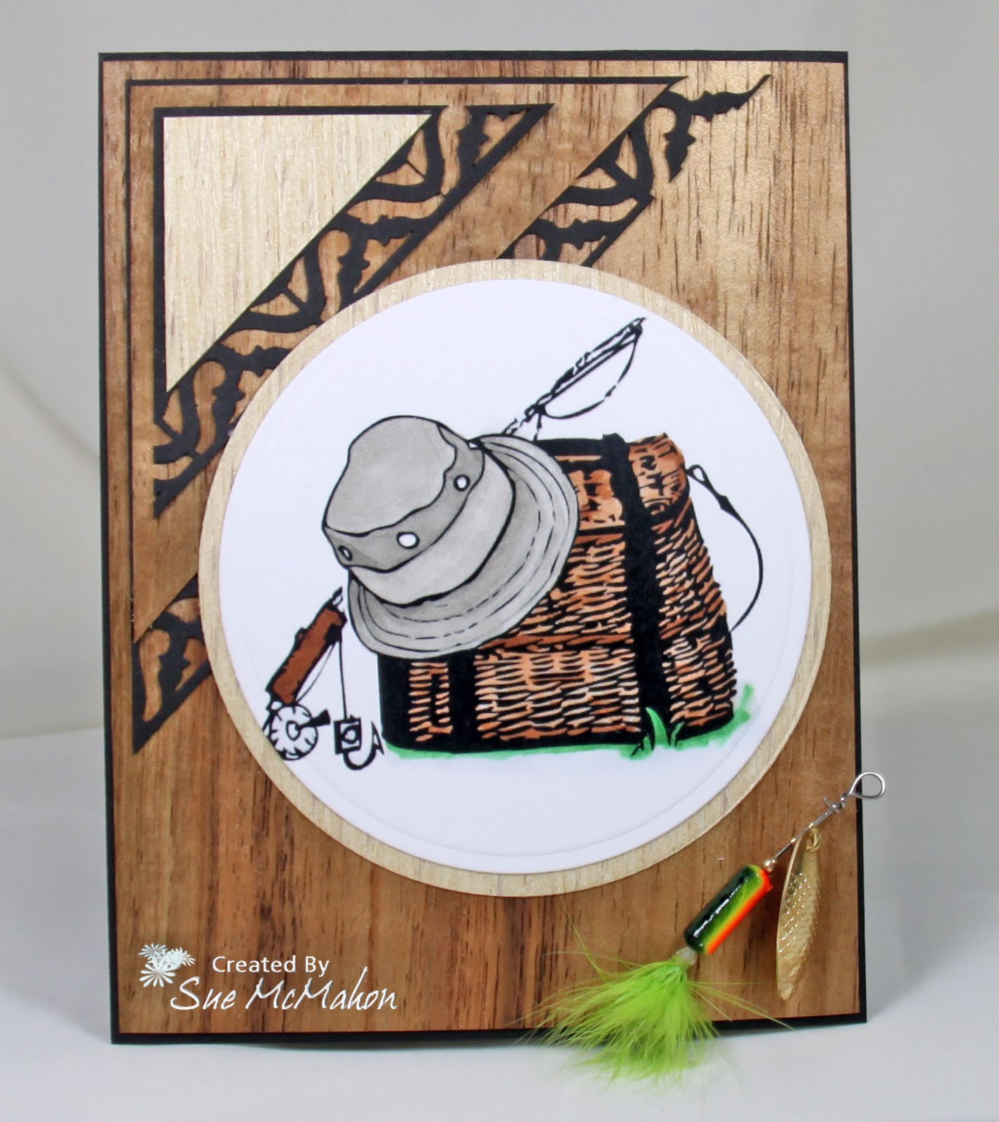 McMahon Five Designs: Gone Fishing Digital Stamp