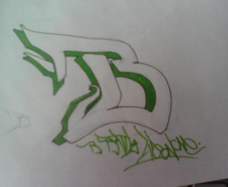 New Graffiti Alphabet Ideas: Graffiti Alphabet B Design " Black Books ...