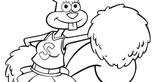 Hudtopics: Printable Cartoon Spongebob Sandy Coloring Pages