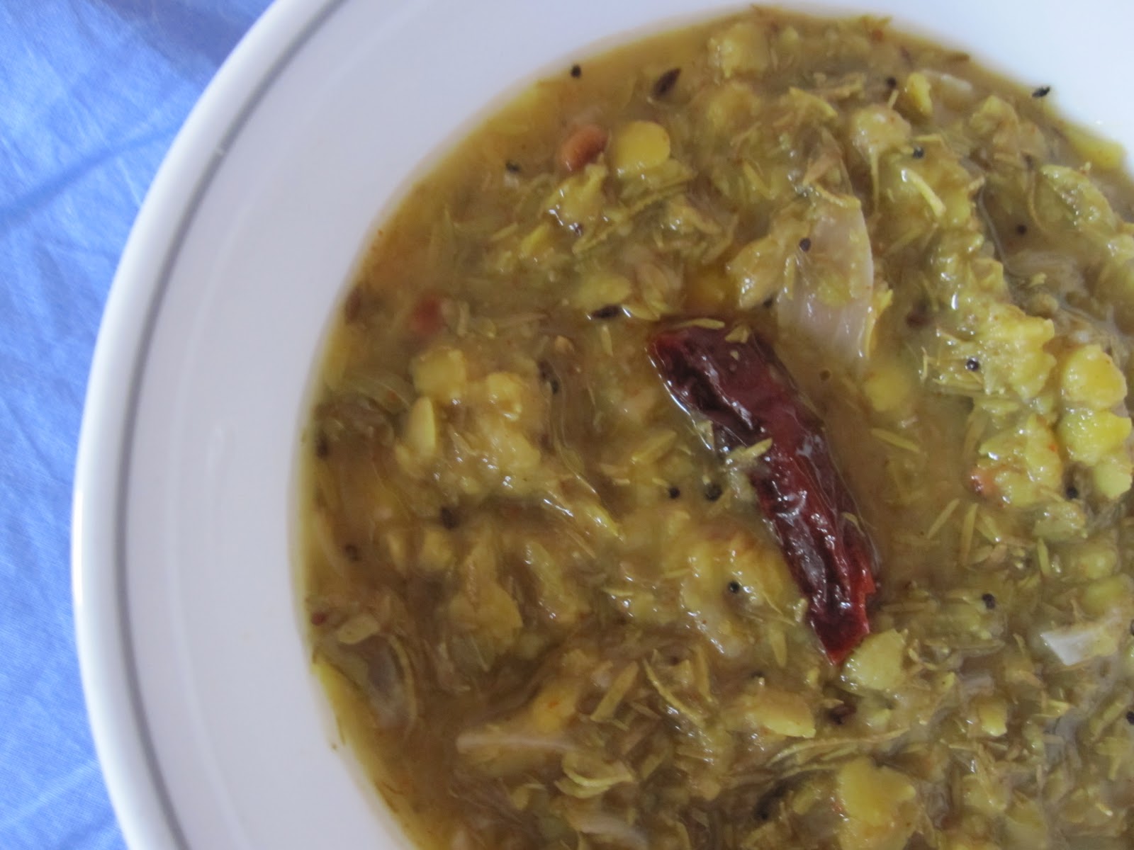 Chinta Chiguru Pappu/Tender Tamarind leaves Dal ~ Tamalapaku