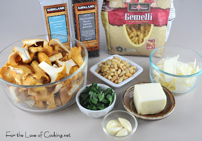 Gemelli with Chanterelles, Pine Nuts, and Parmesan | For the Love of ...