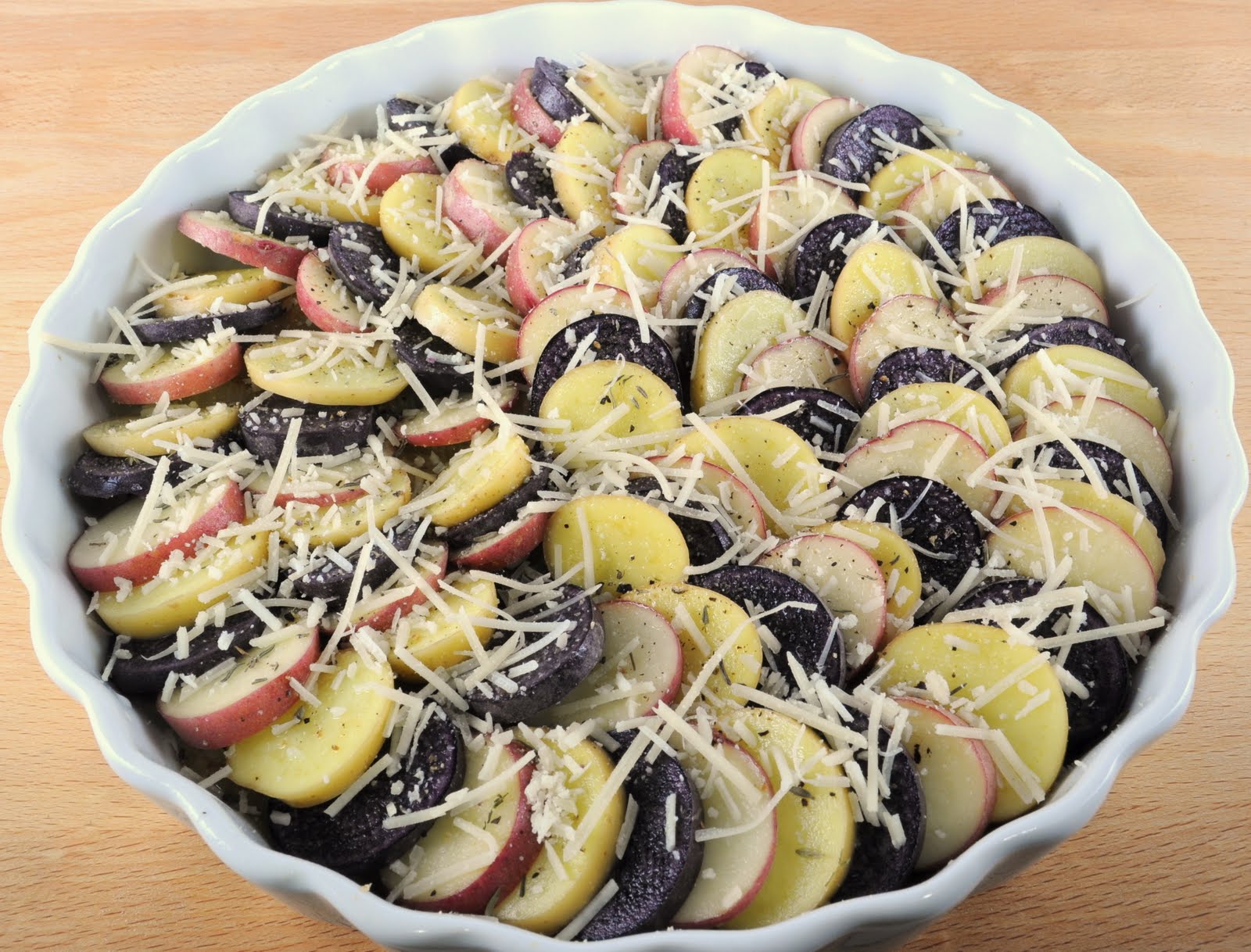 Potato Tian with Caramelized Onions and Parmesan | For the Love of Cooking