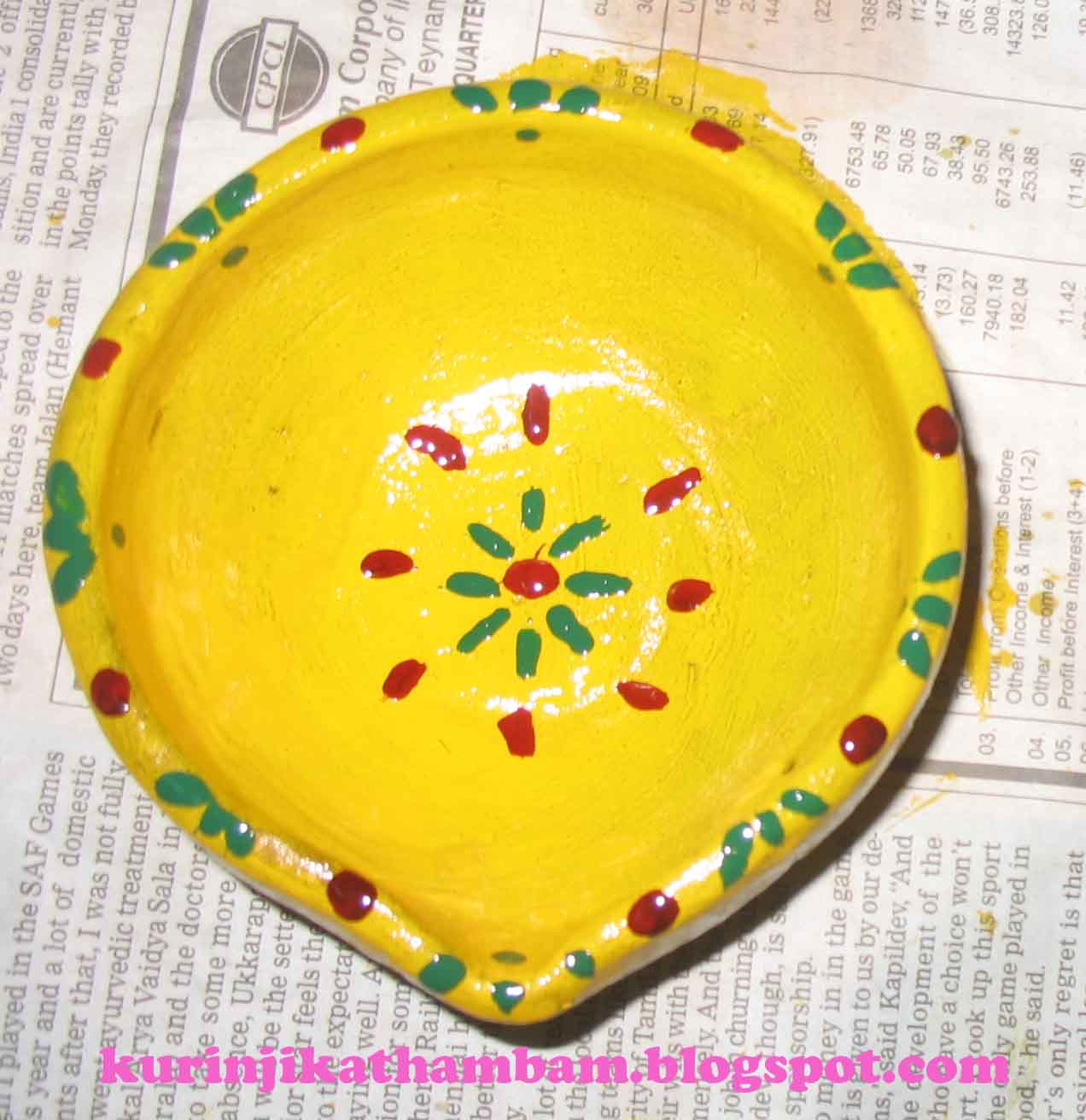 Agal Vilakku Painting ~ Kurinji Kathambam
