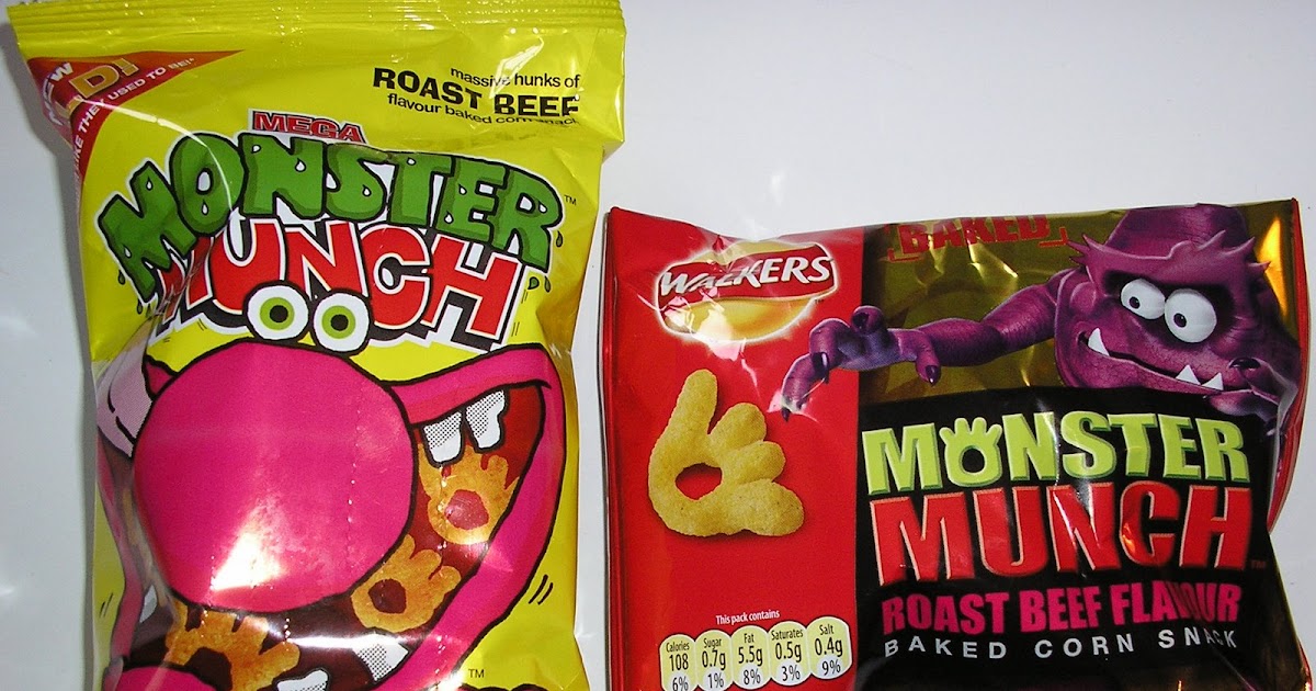 FOODSTUFF FINDS: Monster Munch vs Monster Munch – Roast Beef