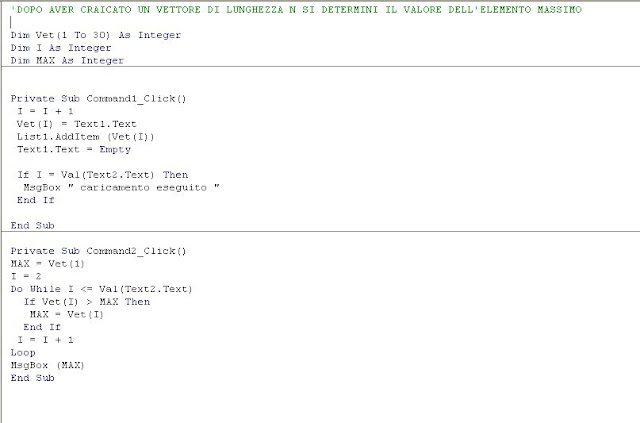 ilsecchione: programmare in visual basic