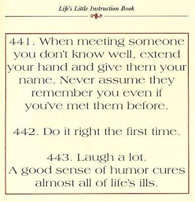 Content in a Cottage: Life's Little Instruction Book, page 132 plus ...