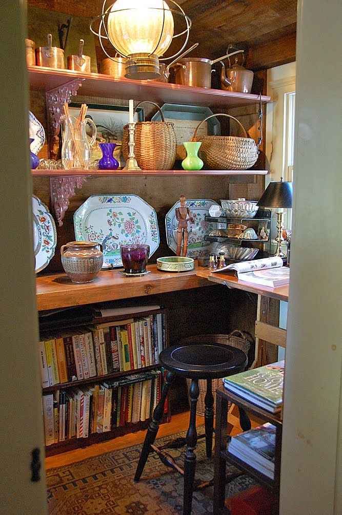 Content in a Cottage: Desk Under The Window In My Pantry