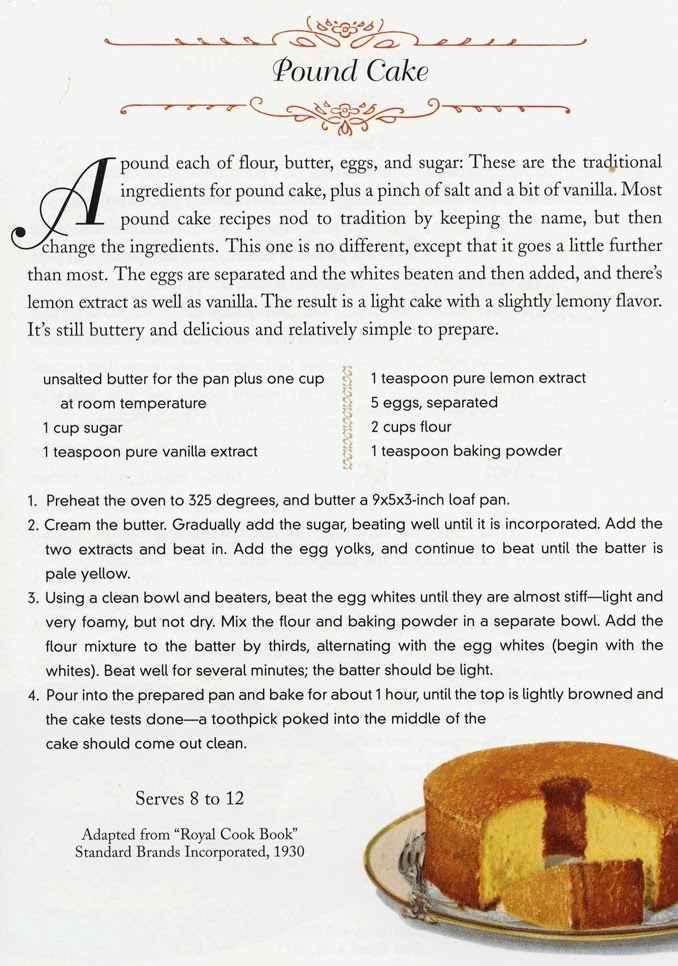 This pound cake will be the first thing I will bake. Enlarge image for ...