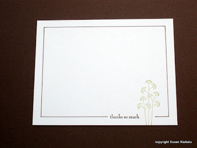 Simplicity: One-Panel Note Cards...I'm a Genius!