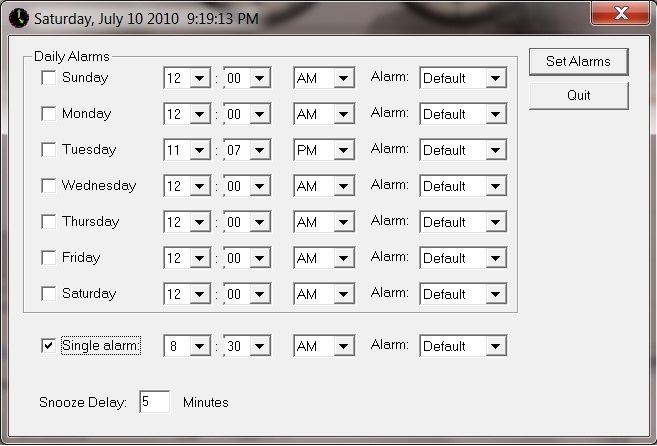 Free Alarm Clock for PC (Windows)