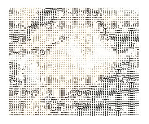 Membuat gambar dengan code ASCII (dengan simbol dan huruf) ~ IMAGI-NATION