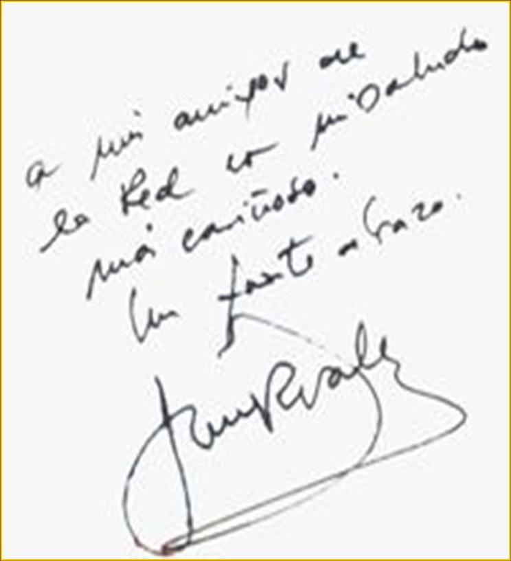 Análisis Grafológico de la firma de José Luís Perales